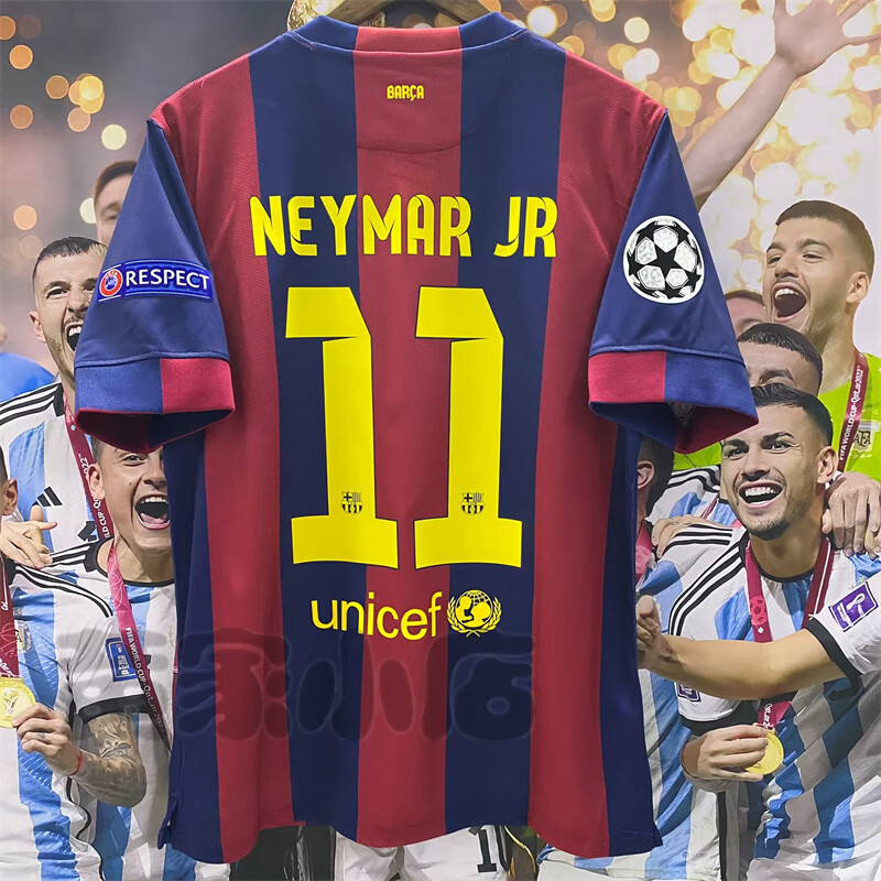 1415 Barcelona Home Jersey No . 1111 Nemar Retro Football Equipe De ...