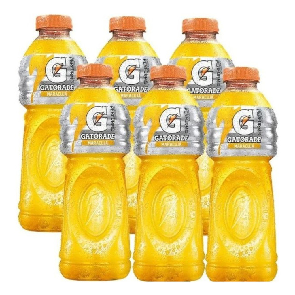 Gatorade Isotônico Maracujá Kit 6 Garrafas Pet 500ml Gamer | Shopee Brasil