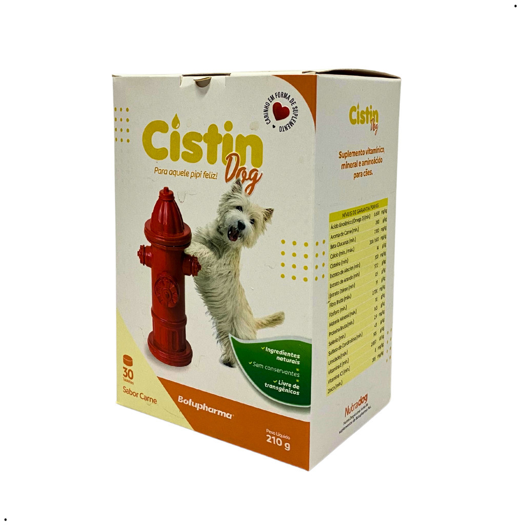 Cistin Dog Suplemento Botupharma 30 Tabletes 210g | Shopee Brasil