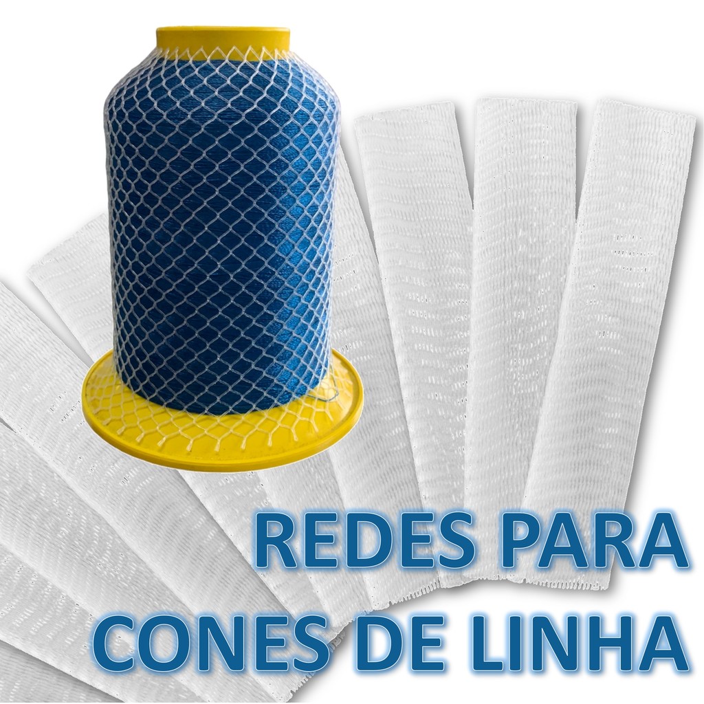 Kit com 30 Redes Elásticas Protetoras de Cone de Linha de Bordado ...