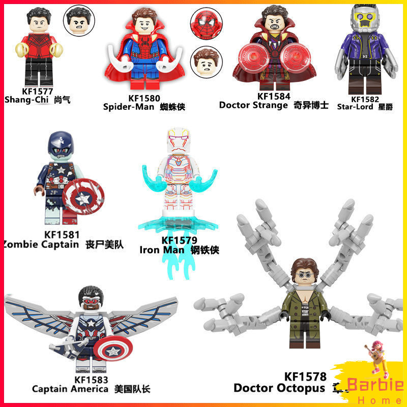 Compatível com LEGO Spider-Man 3 Shang Qi Iron Man Octopus Doctor ...