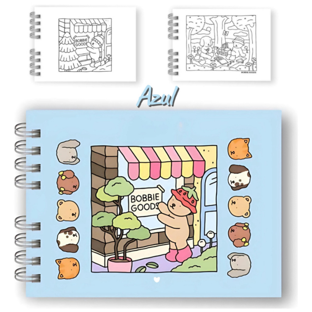 Caderno Para Colorir Livro De Colorir Bobbie Goods Capa Dura 50 Páginas ...