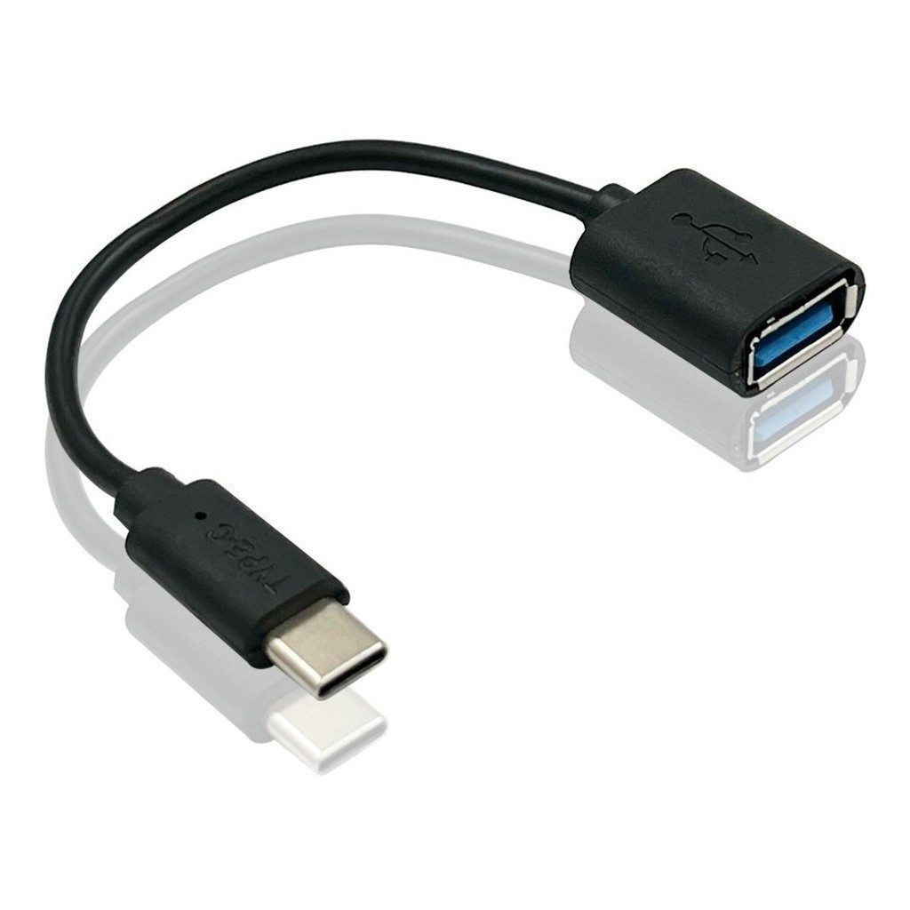 Cabo Otg Tipo C Usb Cor Preto 15 Cm | Shopee Brasil