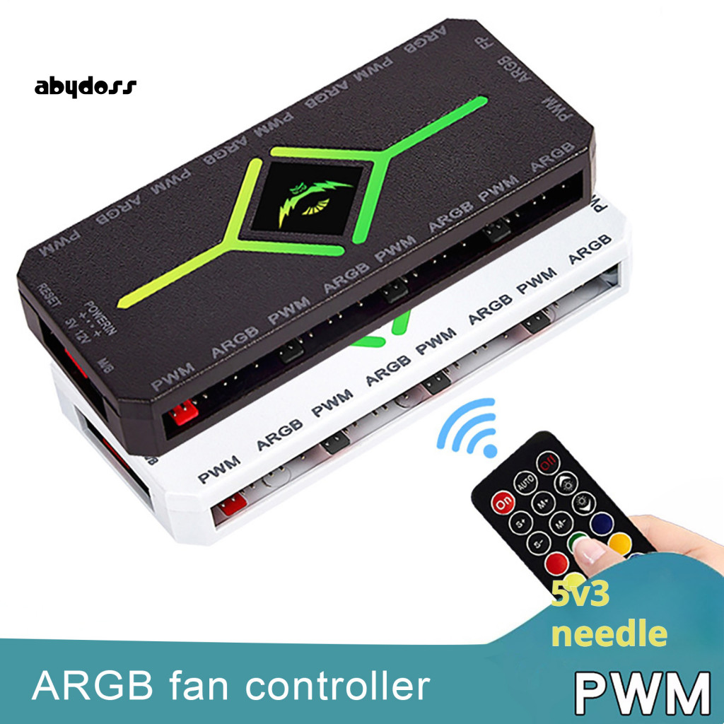 Sata Powered Fan Splitter Argb Hub Addressable Rgb with Remote Control ...