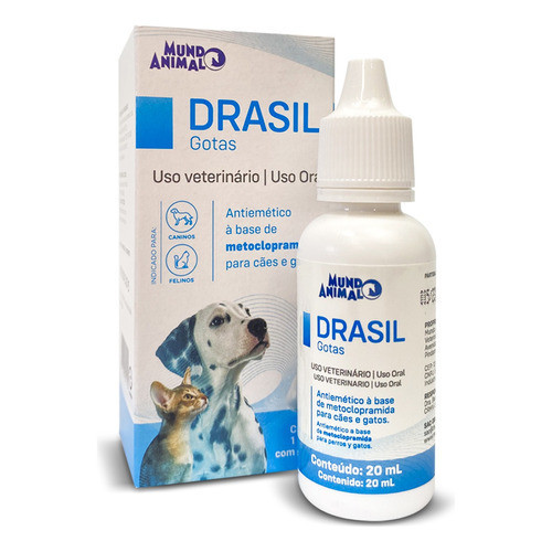 Drasil 20ml Gotas Antiemético para Cães e Gatos | Shopee Brasil