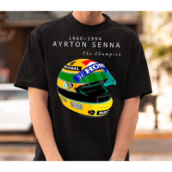 Camiseta Masculina Exclusiva Formula 1 Ayrton Senna F1 Carro Pista Top ...