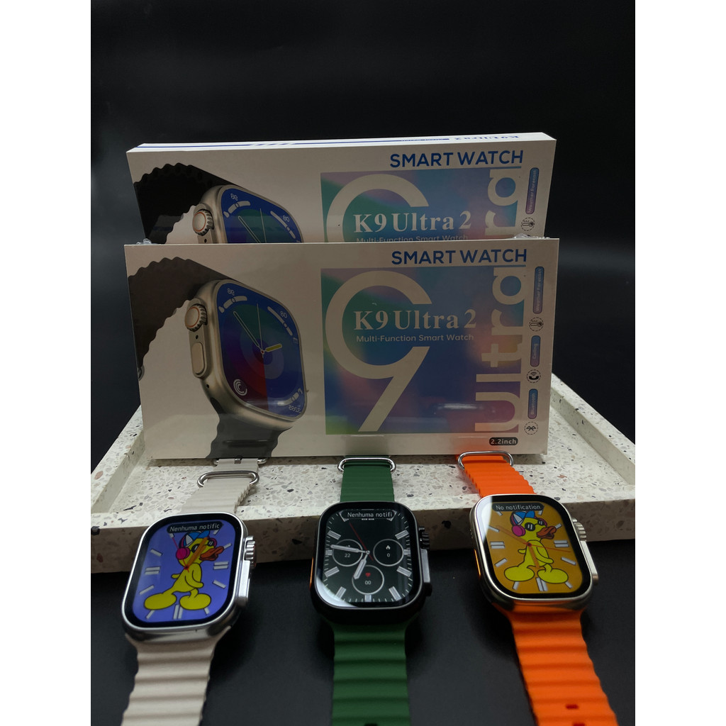 Smartwatch K9 Ultra 2 Série 9 Relogio Inteligente Duas Pulseiras 49mm ...