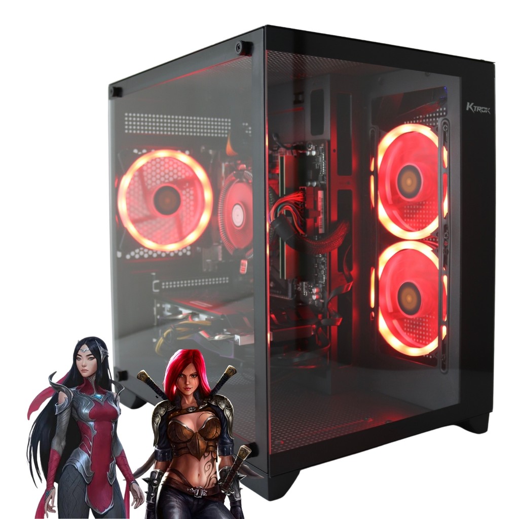 Computador Gamer Poseidon Ryzen 5 5600 16GB SSD 512GB RX580 | Shopee Brasil