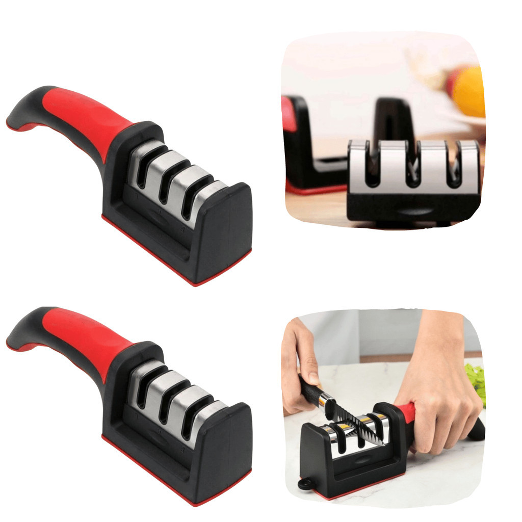 kit 2 amoladores de faca afiador profissional Aço Inox | Shopee Brasil