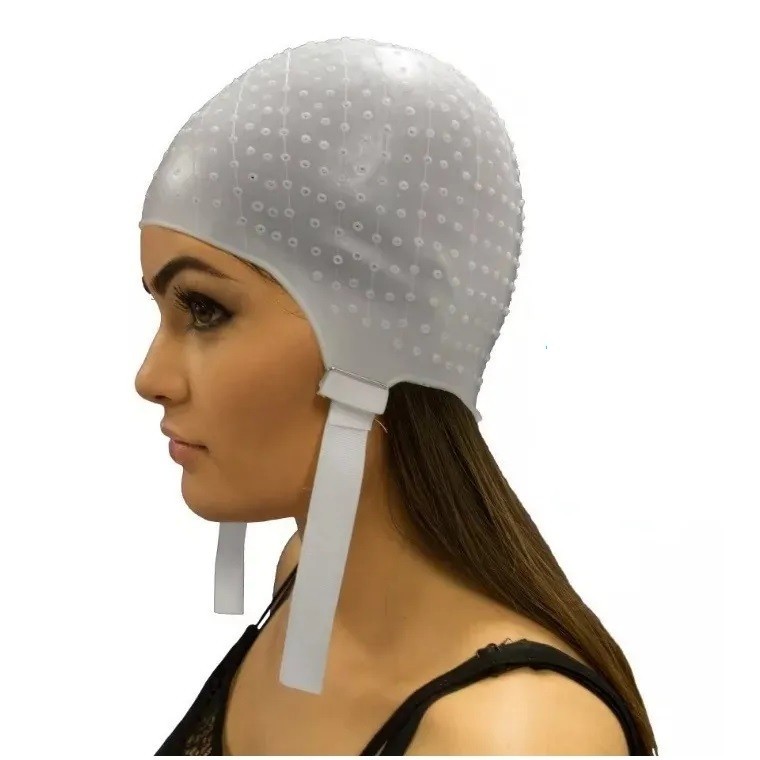 Touca de Luzes Mechas Reflexos Siliconada Dompel Profissional | Shopee ...