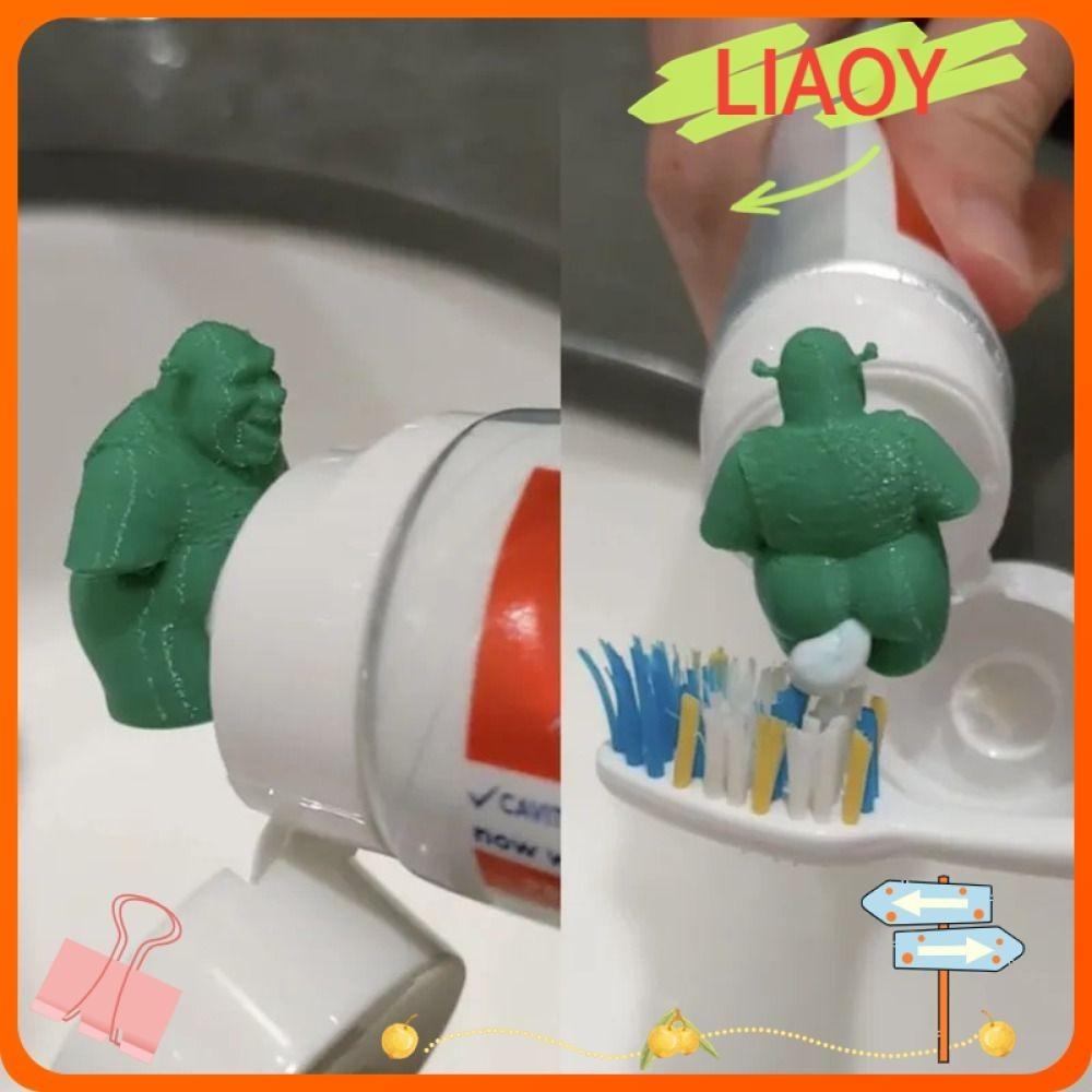 LIAOYING Shrek Pooping Toothpaste Topper , Pasta Dental Dispenser ...