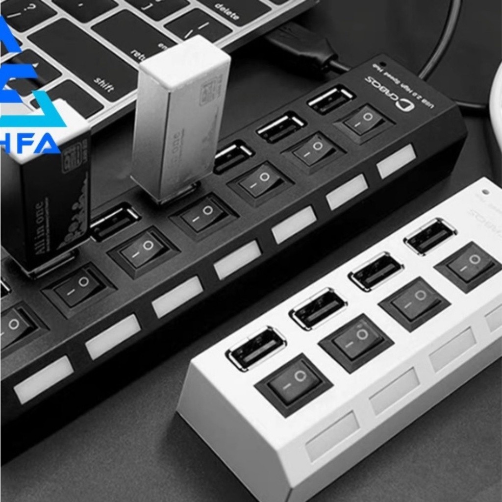 Hub Usb 2.0 4,7 Portas Com Led Pen Drive Teclado 480Mbps HD Alta ...