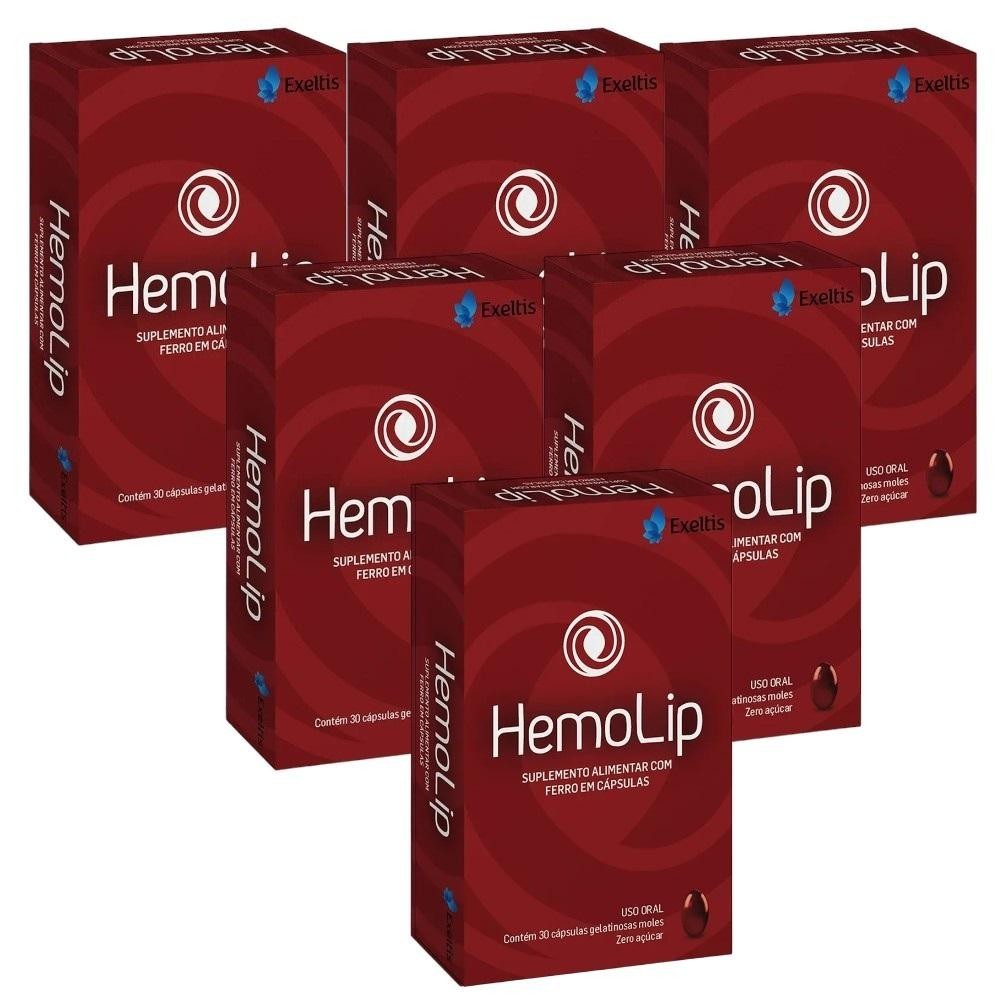 Hemolip Kit Com 6 Caixas De 30 Cápsulas Cada | Shopee Brasil