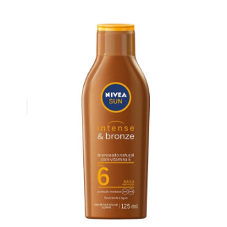 Nivea Sun Intense & Bronze FPS 6 - Loção Bronzeadora 125ml | Shopee Brasil