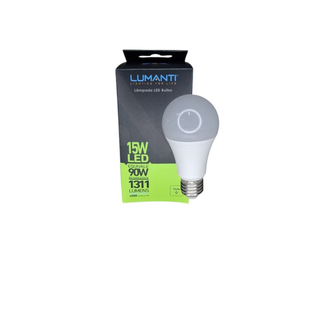 Lâmpada Led Bivolt Lumanti 6500K 15W 6500K | Shopee Brasil