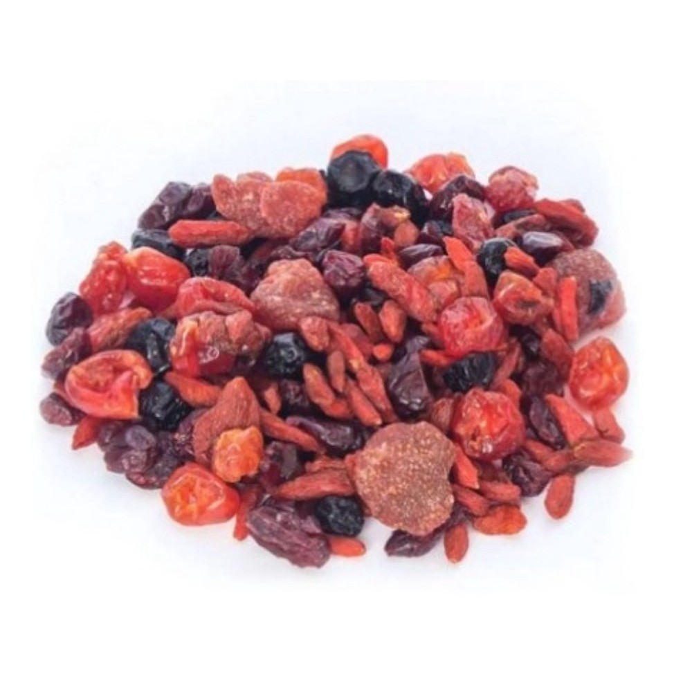 Mix De Frutas Vermelhas 1kg - Morango Desidratado- Trevo | Shopee Brasil