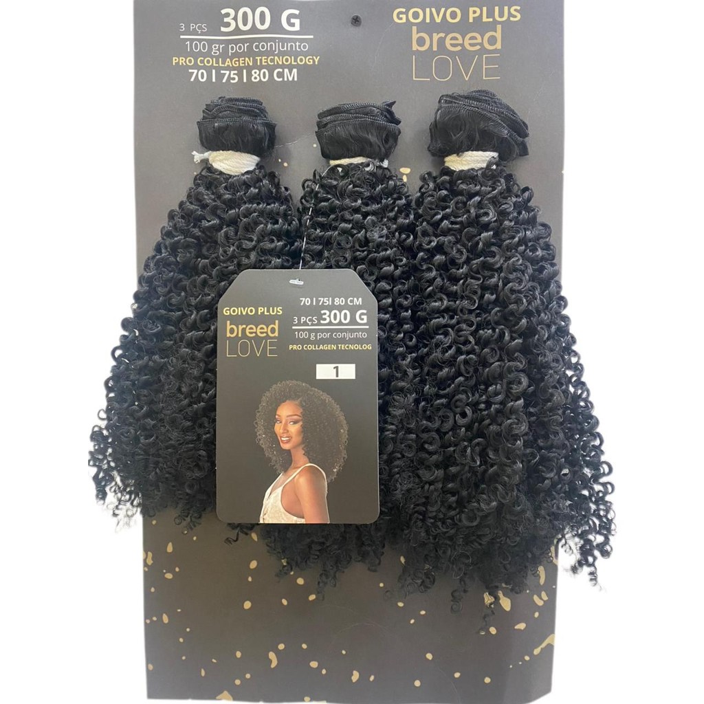Cabelo Cacheado Volumoso Goivo Breed Love 300G | Shopee Brasil