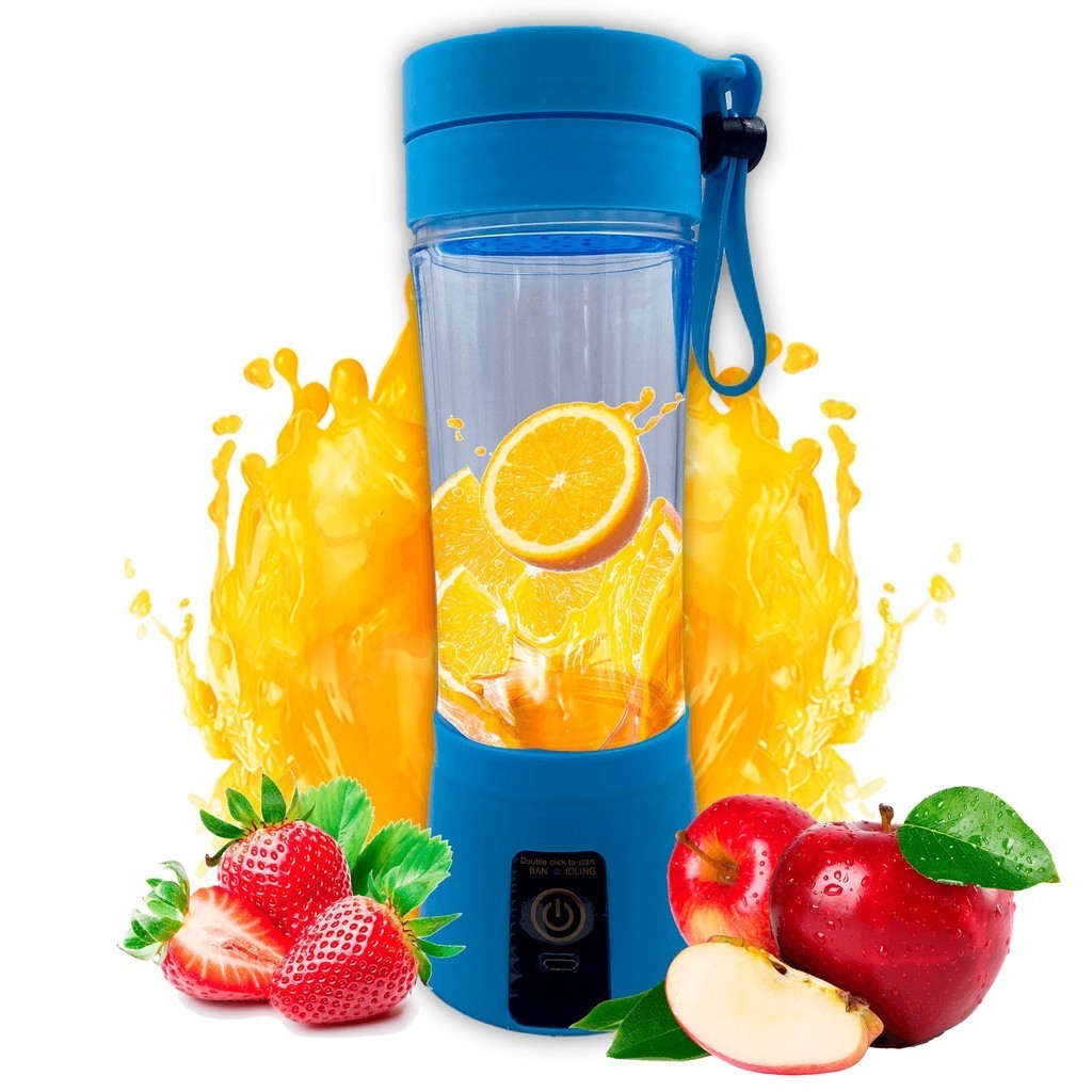 Mini Liquidificador Mixer Juice Usb Recarregável 6 Lâminas | Shopee Brasil