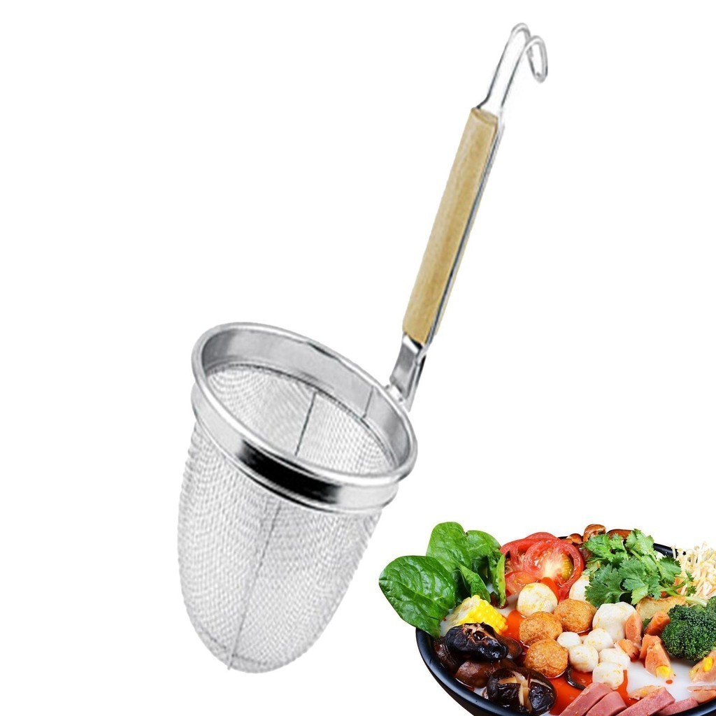 Coador De Malha De Aço Inoxidável Para Macarrão Cesta De Cozinha Com ...