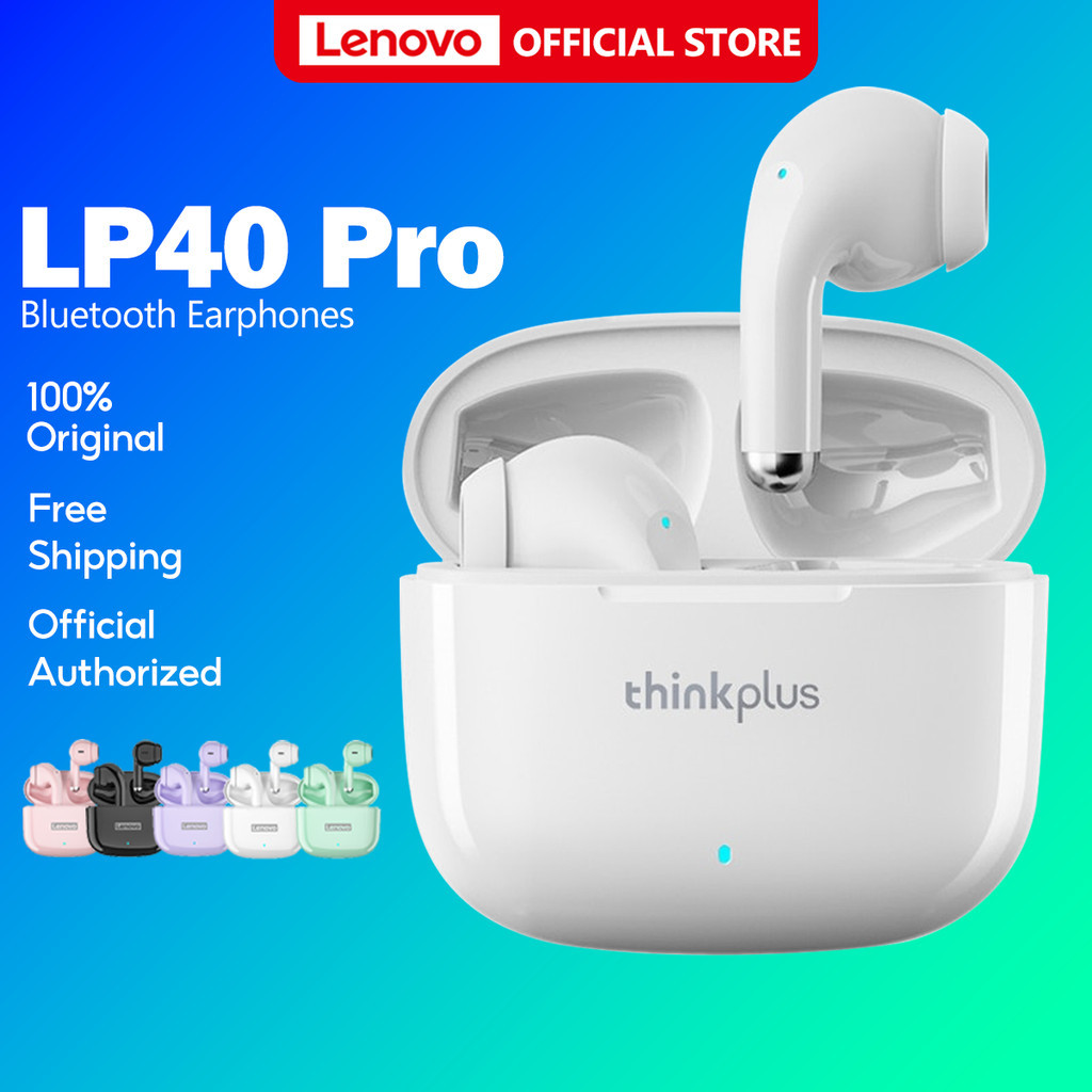 Lenovo LP40 PRO E LP40 IPX5 True Wireless Earphones Bluetooth 5.1 TWS HD Jogos Estéreo De Baixa ...