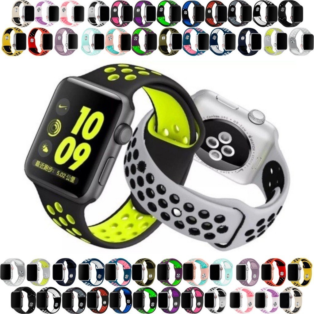 Pulseira Silicone para Smartwatch Apple Watch 38mm 40mm 41mm 42mm 44mm ...