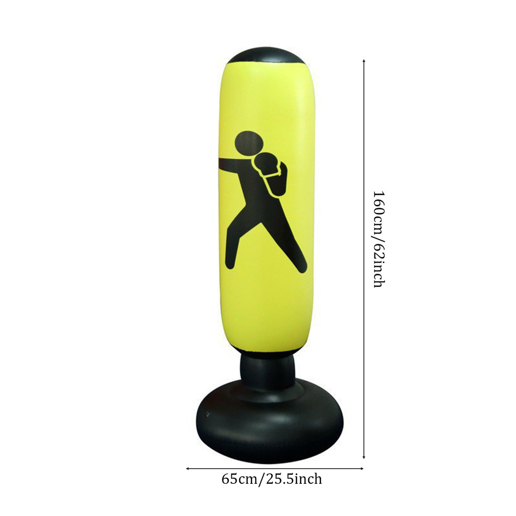 160cm Saco De Boxe Inflável Adulto Crianças Soco Chutando Areia PVC ...