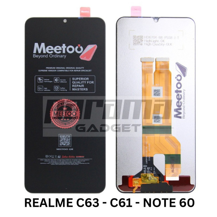 Lcd REALME C63 C61 Nota 60 Touchscreen original meetoo Crown | Shopee ...