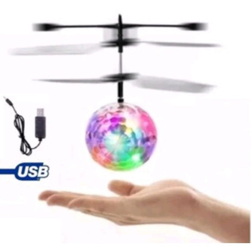 Bola Voadora Elétrica com LED Bolinha Voadora Flying Ball Fly Bola Mini Drone Recarregável ...