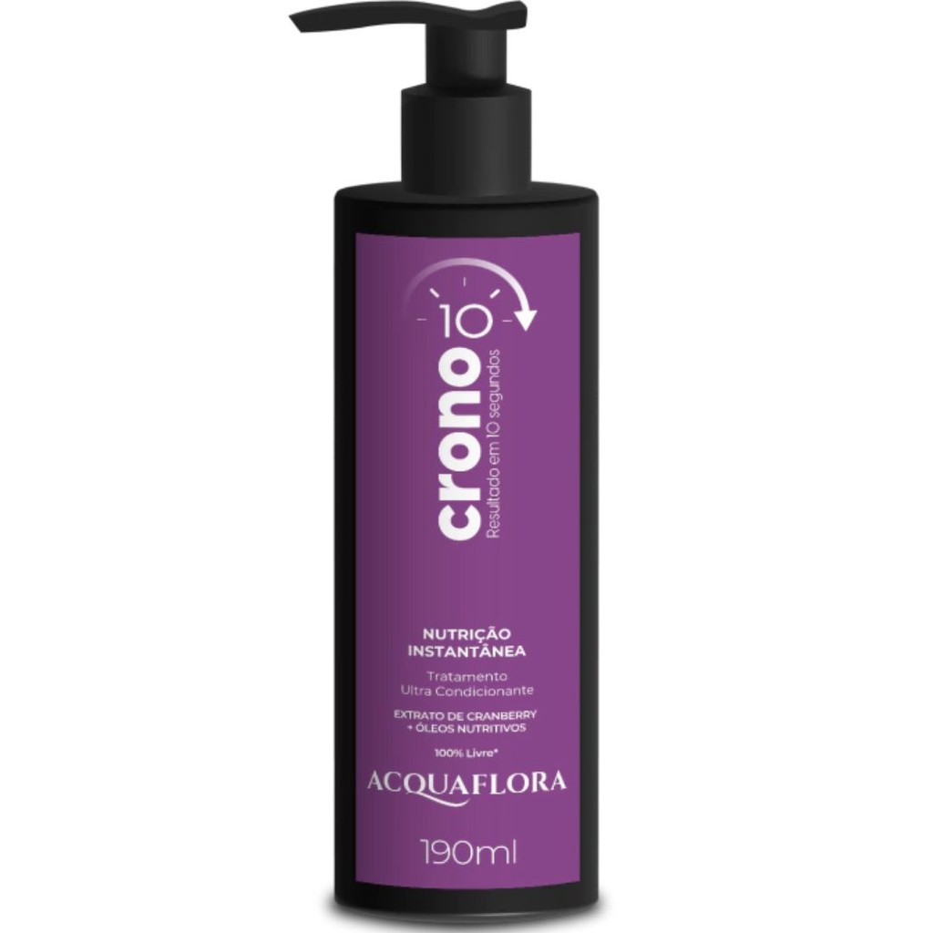 Crono 10 Nutrição Instantânea Condicionante 190ml - Acquaflora | Shopee ...