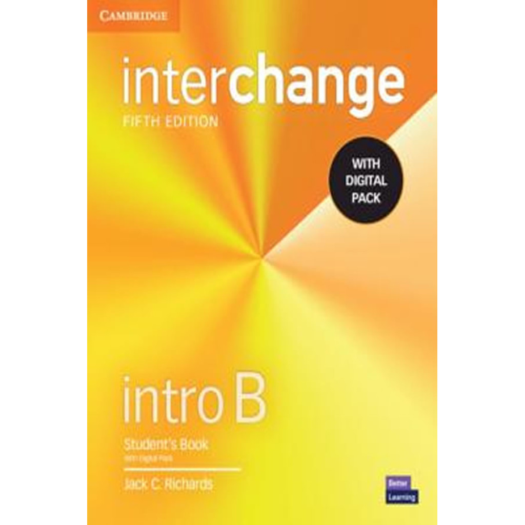 INTERCHANGE INTRO B STUDENT´S BOOK WITH DIGITAL PACK 5TH ED | Shopee Brasil