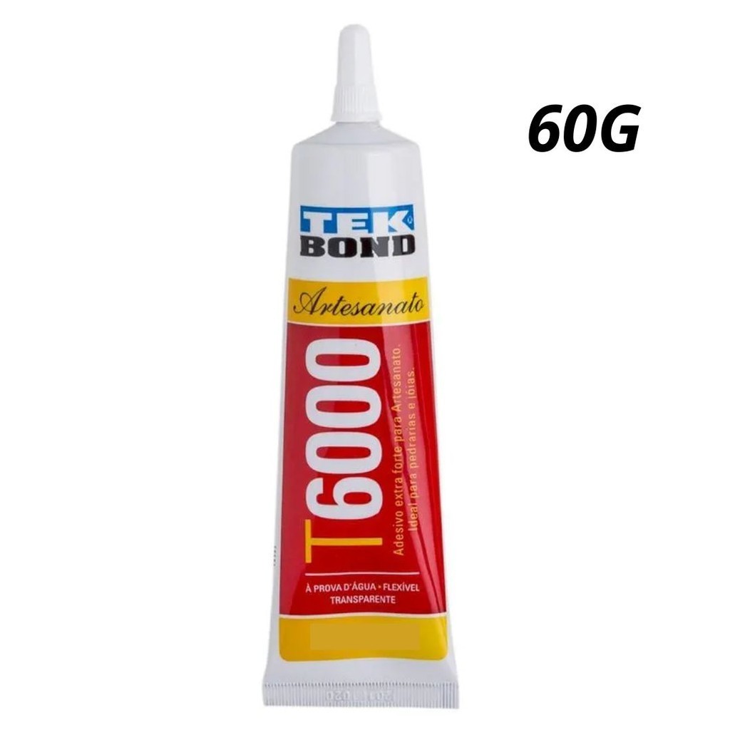 Kit 2 Colas Permanente T6000 60G Exta Forte - Tekbond | Shopee Brasil