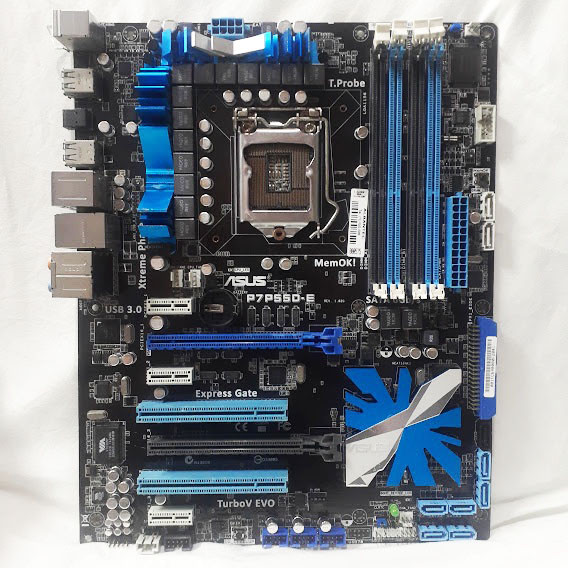 Placa Mãe Asus P7p55d-e Lga1156 Ddr3 Motherboard Com Defeito | Shopee Brasil