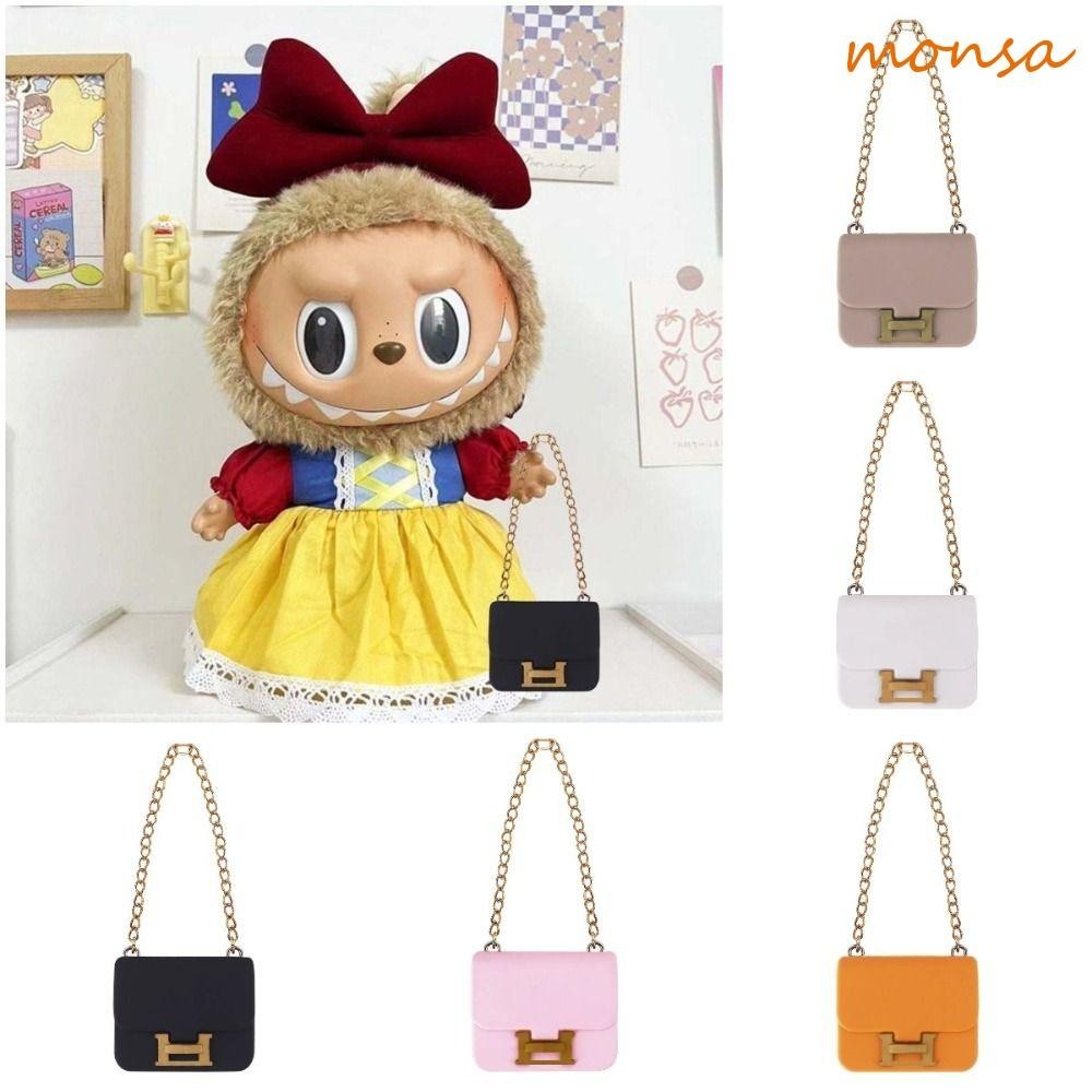 Mala De Mão MONSA Labubu Doll , 17cm Decor Dollhouse Min Handbag ...