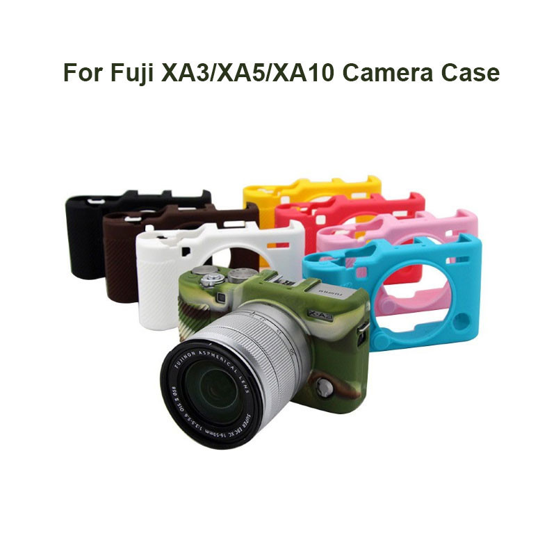 Para Fujifilm XA3 XA5 XA10 Silicone Câmera Caso Capa Protetor De Pele Fuji X-A3 XA-5-10 | Shopee ...