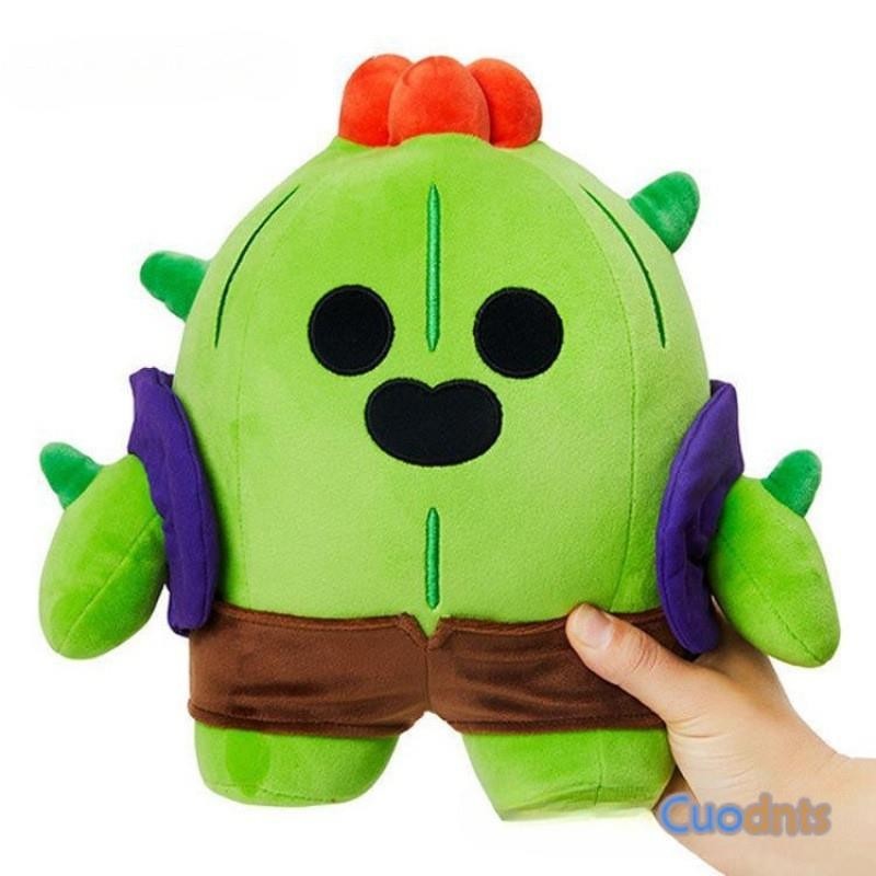 Em Estoque Brawl Stars Plush Spike Shelly Clot Leon Poco Toy Stuff ...