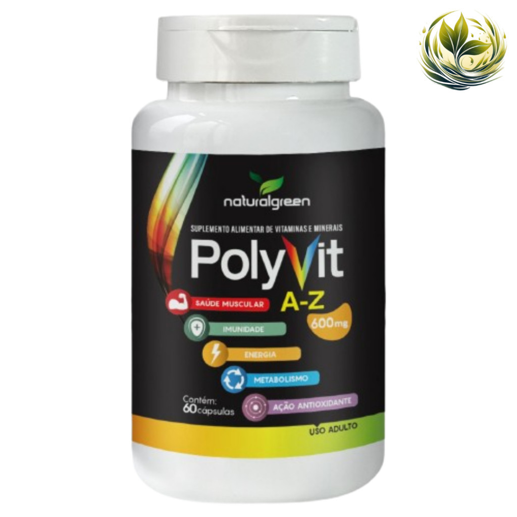 Suplemento Polivitaminico Multivitamínico Polyvit AZ 60 Caps | Shopee ...