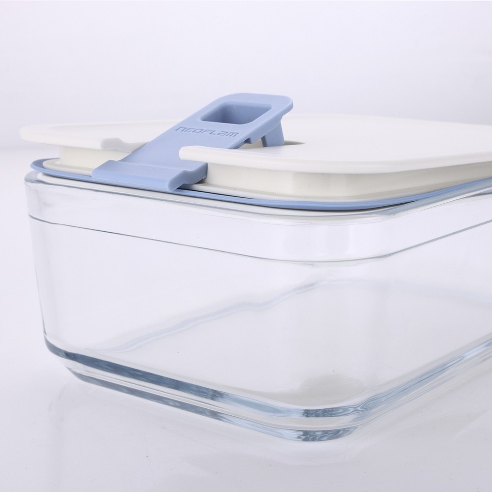 Pote de Vidro Hermético Quadrado - Tampa com Alavanca - 500ml - Perfect Seal - Neoflam | Shopee ...