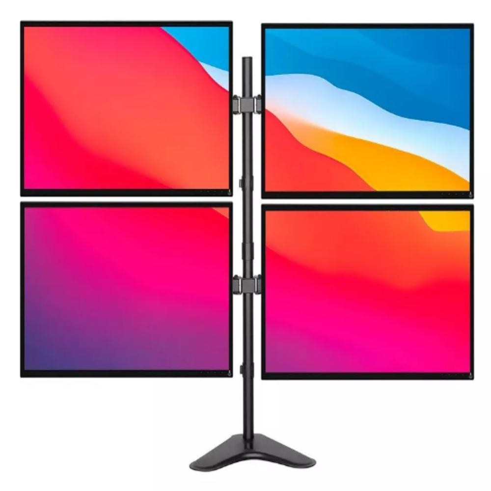 SUPORTE 4 MONITORES ARTICULADO PROFISSIONAL AJUSTAVEL ERGONOMICO HOME OFFICE 15 A 32 POLEGADAS ...