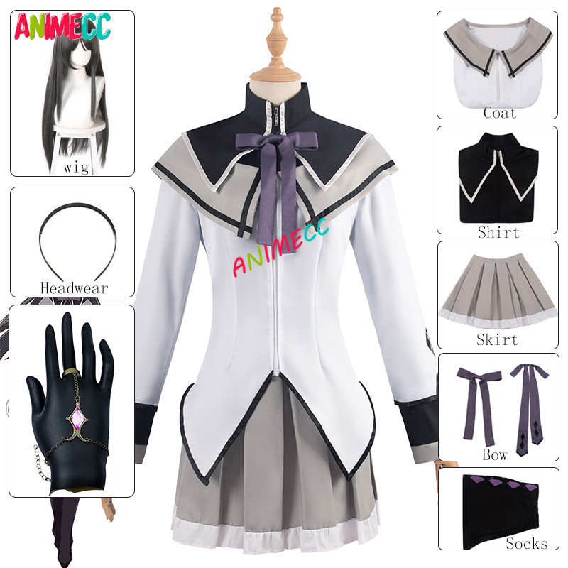 Akemi Homura Puella Magi Madoka Magica Cosplay Combate A Fantasia De ...