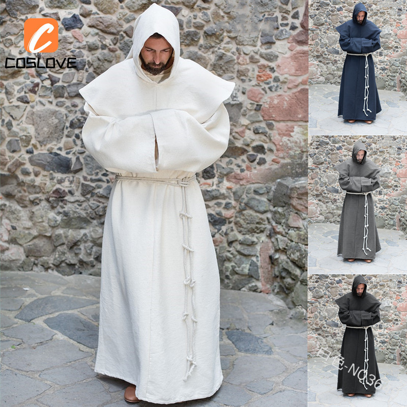 Novo Estilo Clássico De Monge Medieval Cosplay Traje De Fantasia Para ...