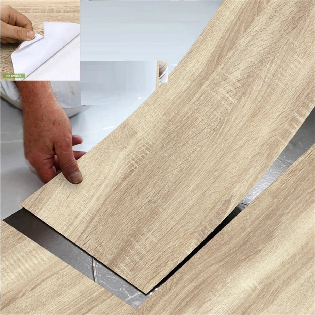 36 pc Piso Painel Revestimento Vinílico Adesivo Lavável Madeira 91,4x15 ...