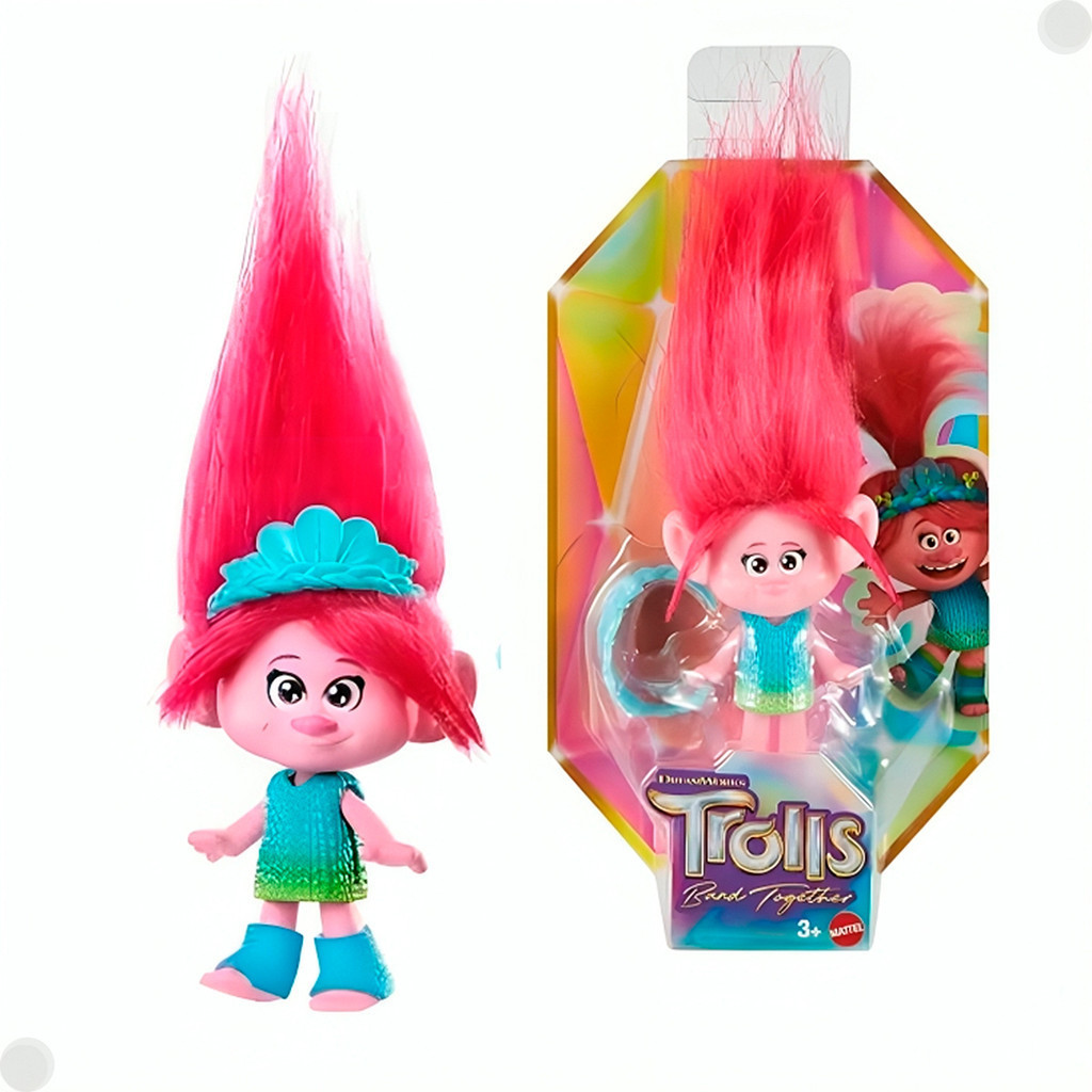 Boneco Trolls Figura C/ Cabelo Rosa HNF06 - Mattel | Shopee Brasil