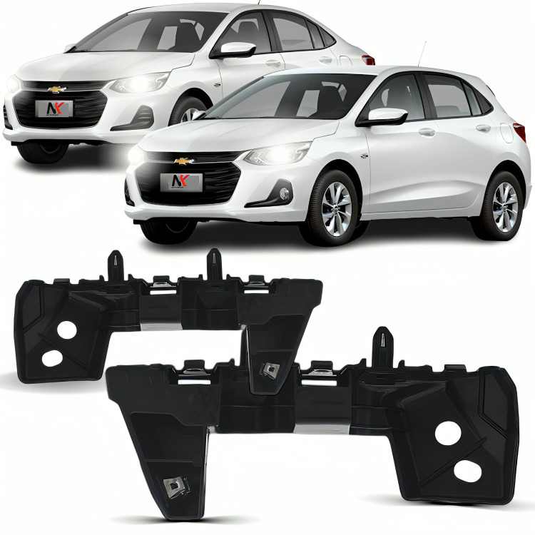 Par Suporte Guia Parachoque Dianteiro Onix 2020 2021 2022 2023 | Shopee Brasil