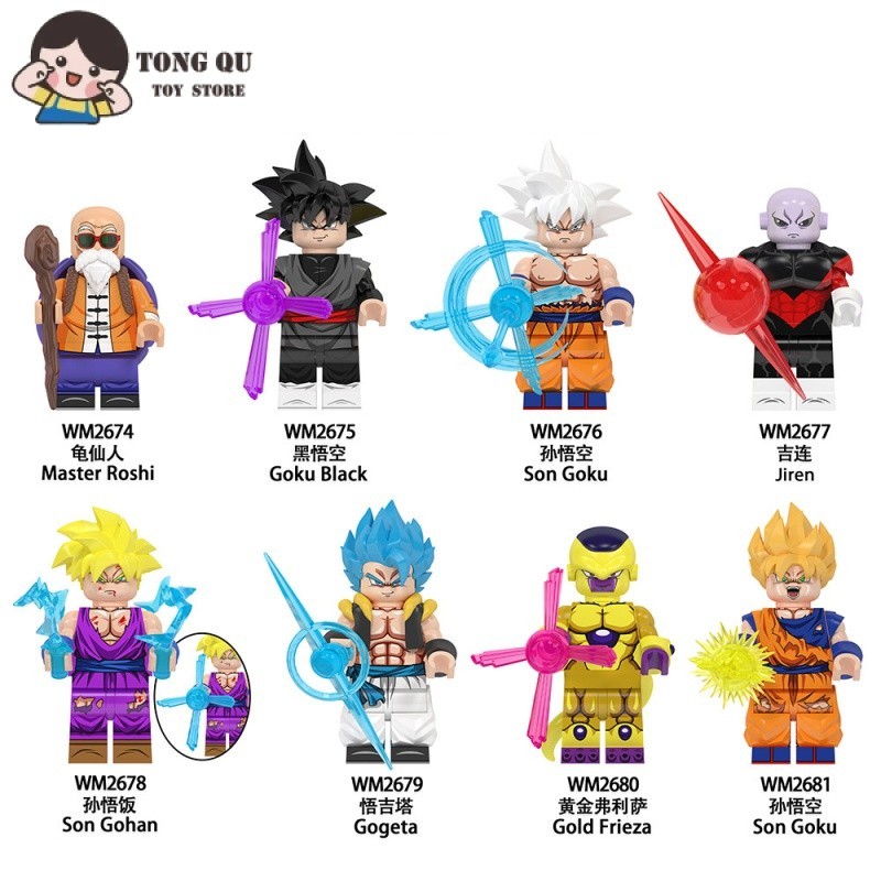 Anime Minifigures Goku Master Roshi Building Block Bonecas ...