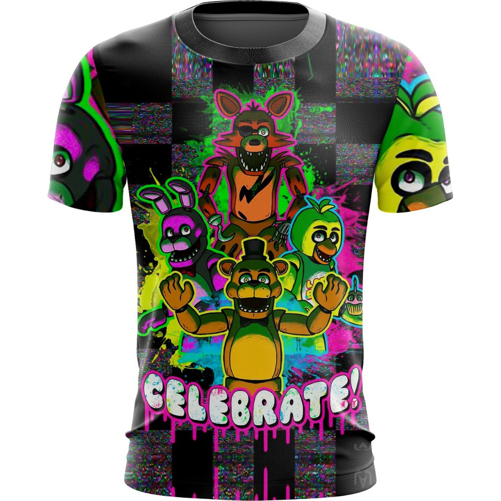 Camiseta Adulto Five Nights At Freddy's - Desenhos Real | Shopee Brasil