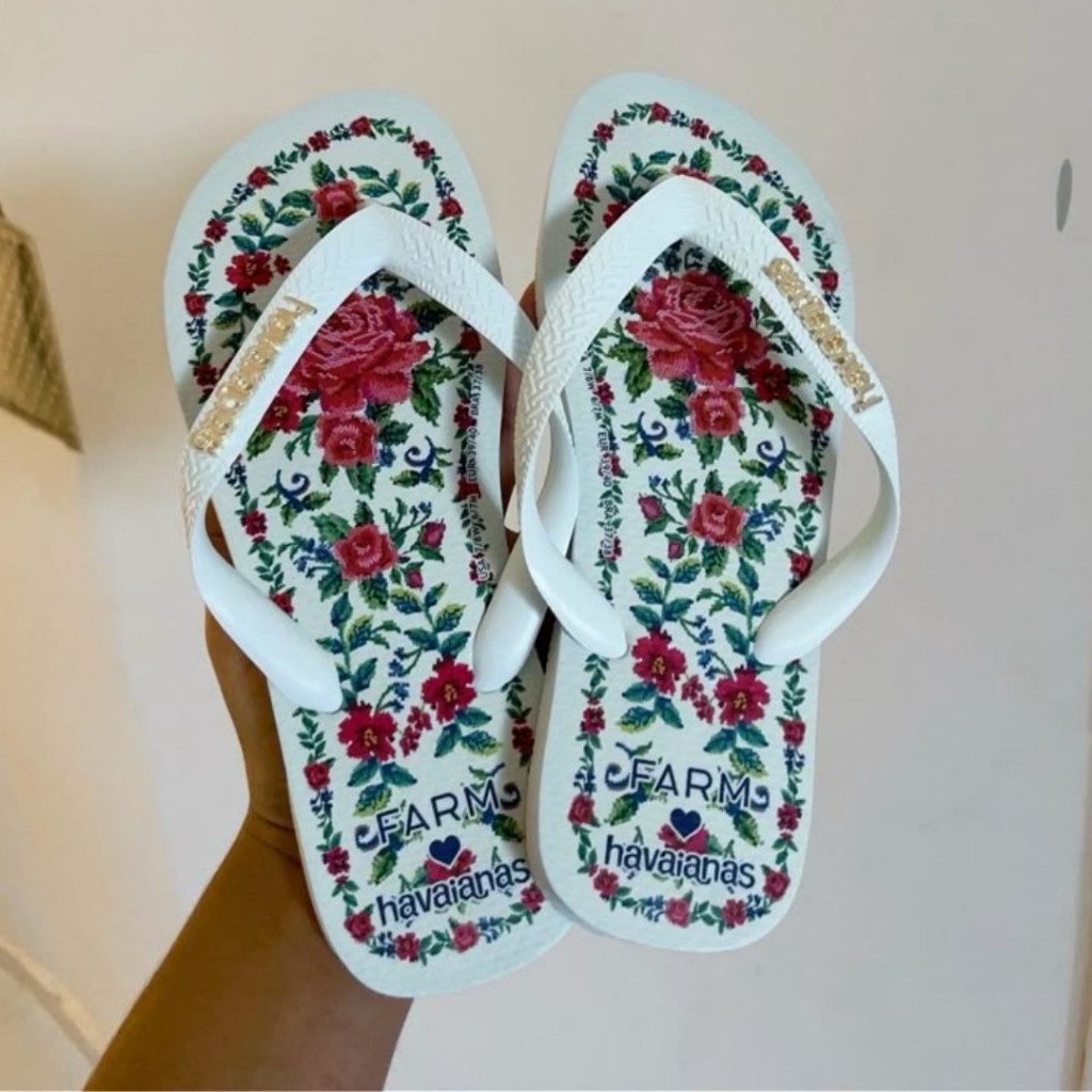 Chinelo Feminino Havaianas Farm Coleção Nova Confortável Leve | Shopee ...