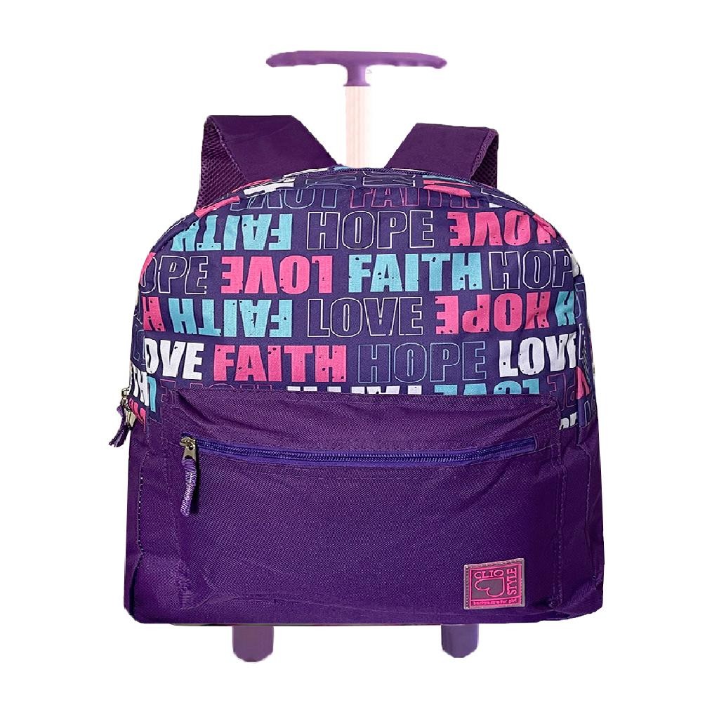 Mochila Juvenil Hope Clio Rodinhas escolar Feminina Grande Boa e ...