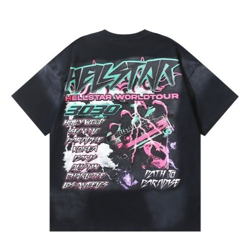 Camiseta Hellstar Washing Retro • Estampa Moderna + Visual Impactante ...