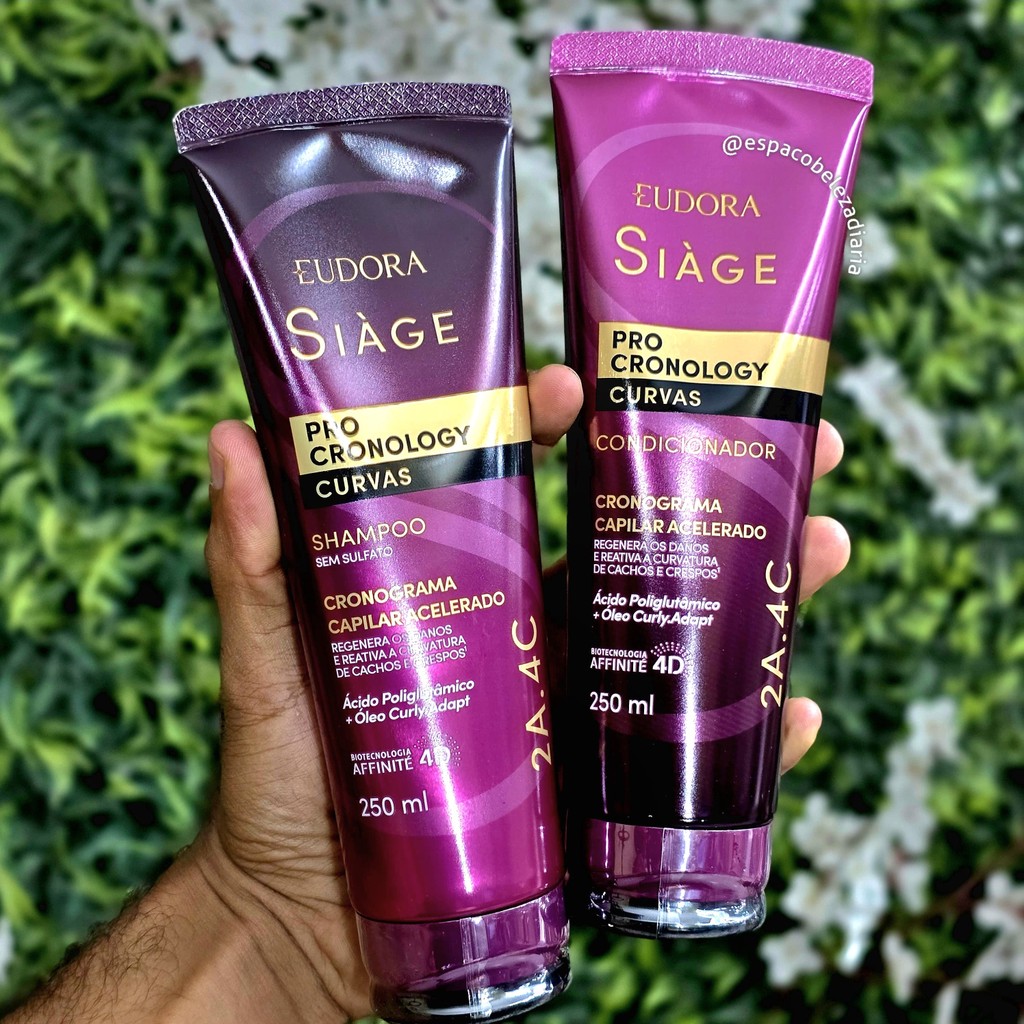 LANÇAMENTO EUDORA - Siàge Pro Cronology Curvas: Shampoo 250ml ...
