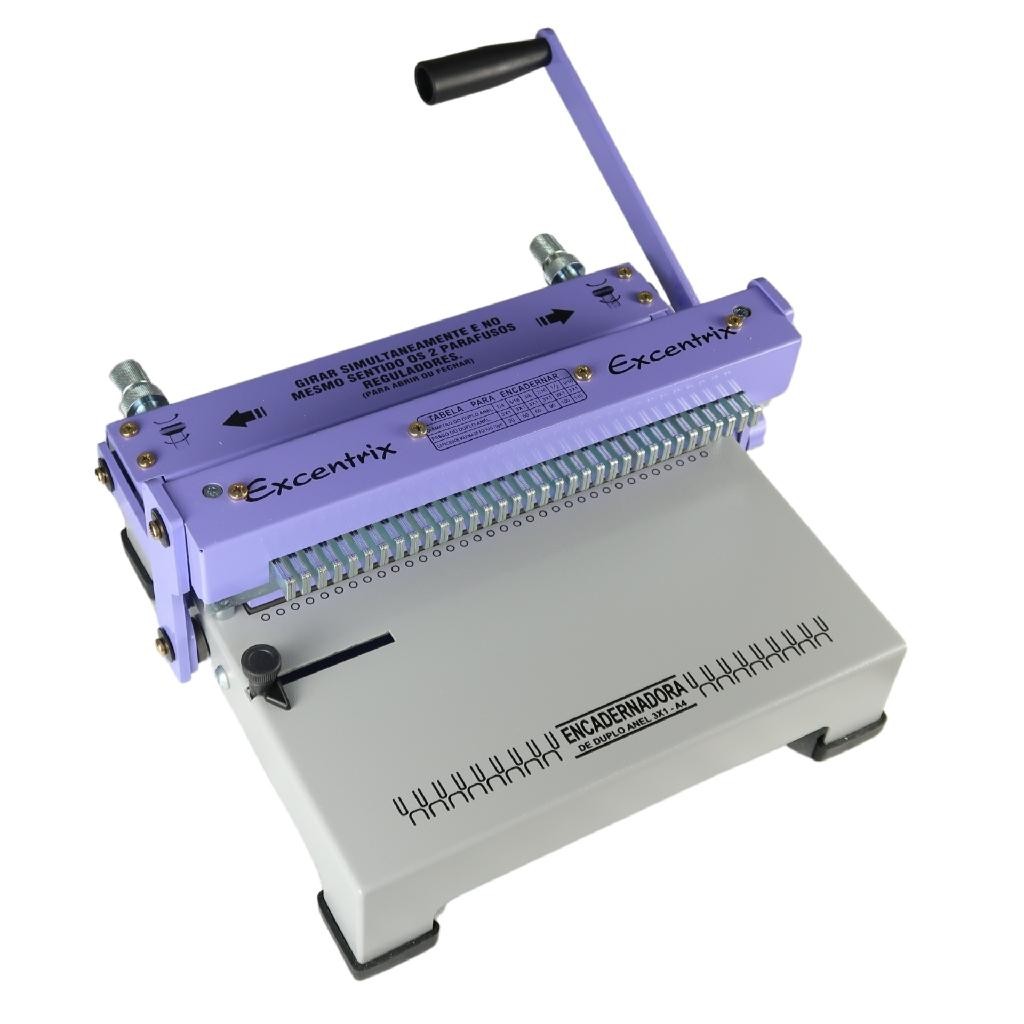 Encadernadora 3x1 Furo Redondo Wire O Espiral A4 Excentrix - Encadernadora Perfuradora ...